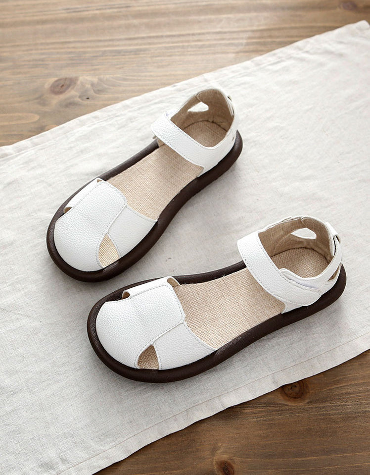 Ankle Strap Close Toe Wide Toe Box Sandals — Obiono