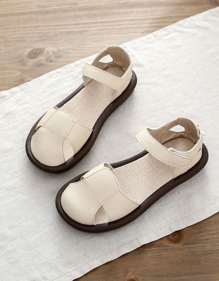 Ankle Strap Close Toe Wide Toe Box Sandals — Obiono