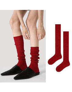 Christmas Red Knee-high Socks for Women — Obiono