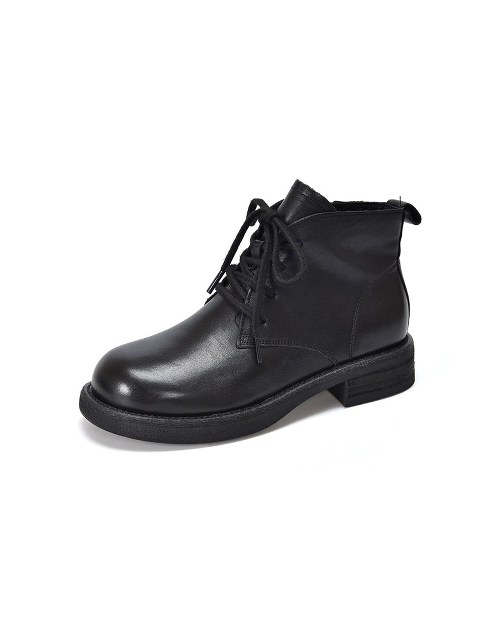 Handmade Comfortable Leather Lace-up Marten Boots — Obiono