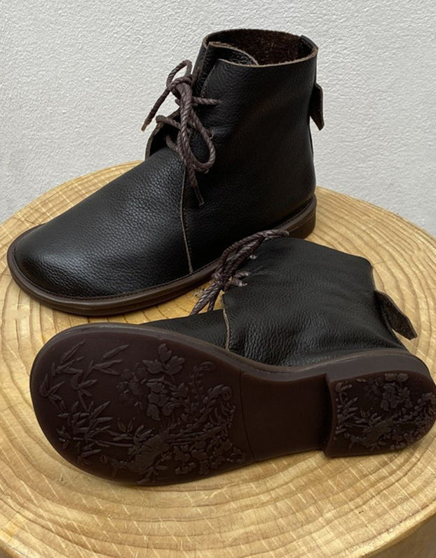 Handmade Leather Wide Toe Box Boots for Women & Men | Size35-Size44 ...