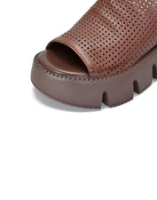 Comfortable Open Toe Retro Platform Sandals Slingback — Obiono