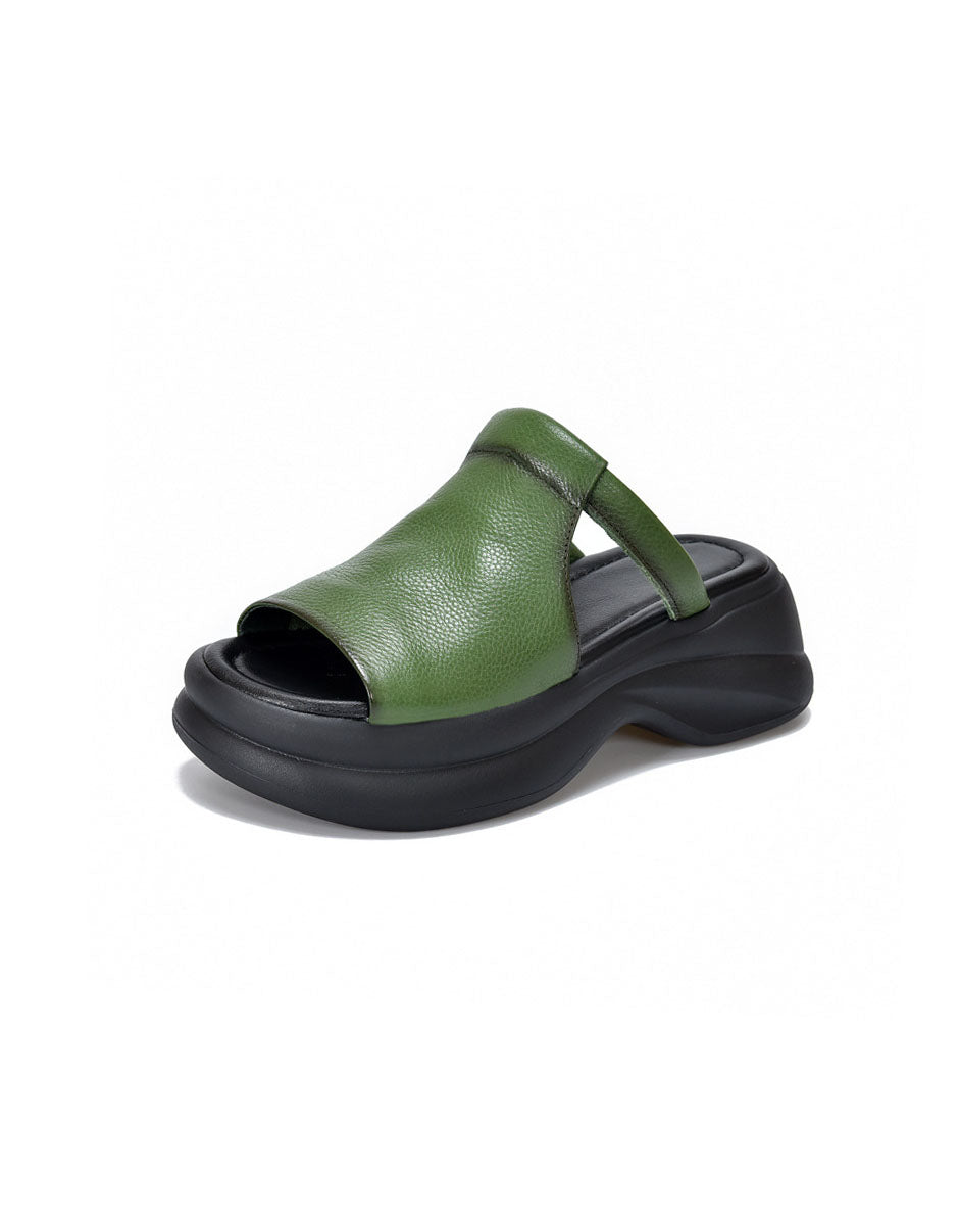Fish Toe Comfortable Soles Platform Sandals Slippers — Obiono