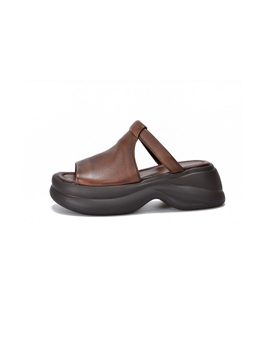 Fish Toe Comfortable Soles Platform Sandals Slippers — Obiono
