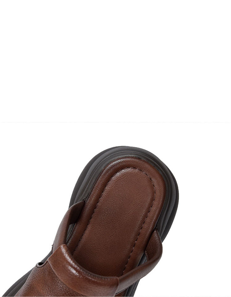 Fish Toe Comfortable Soles Platform Sandals Slippers — Obiono