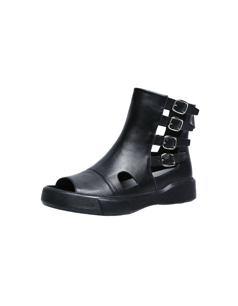 Summer Side Buckles Open toe Sandals Boots 34-43 — Obiono