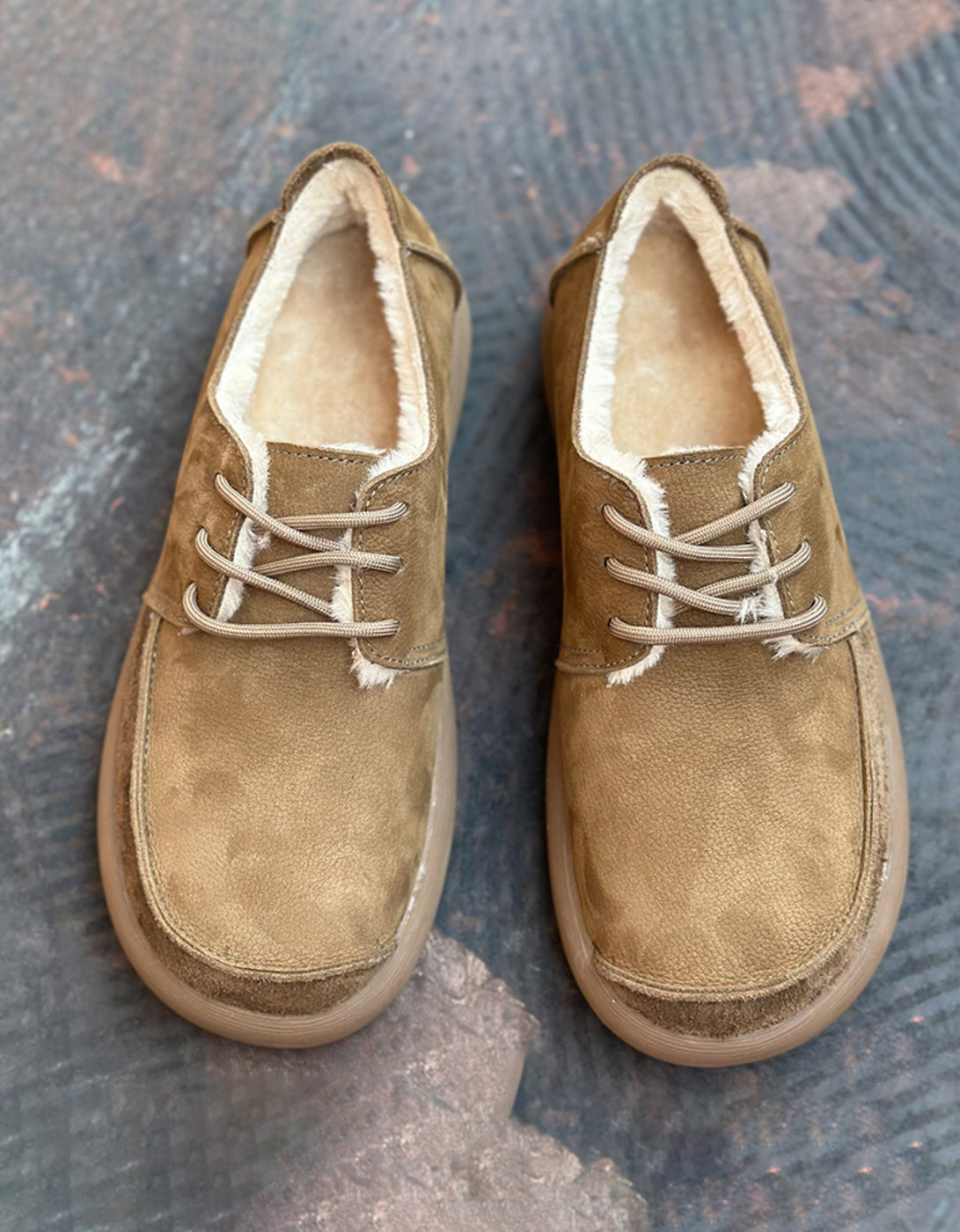 Leather Stitching Comfortable Leather Retro Men's Flats — Obiono