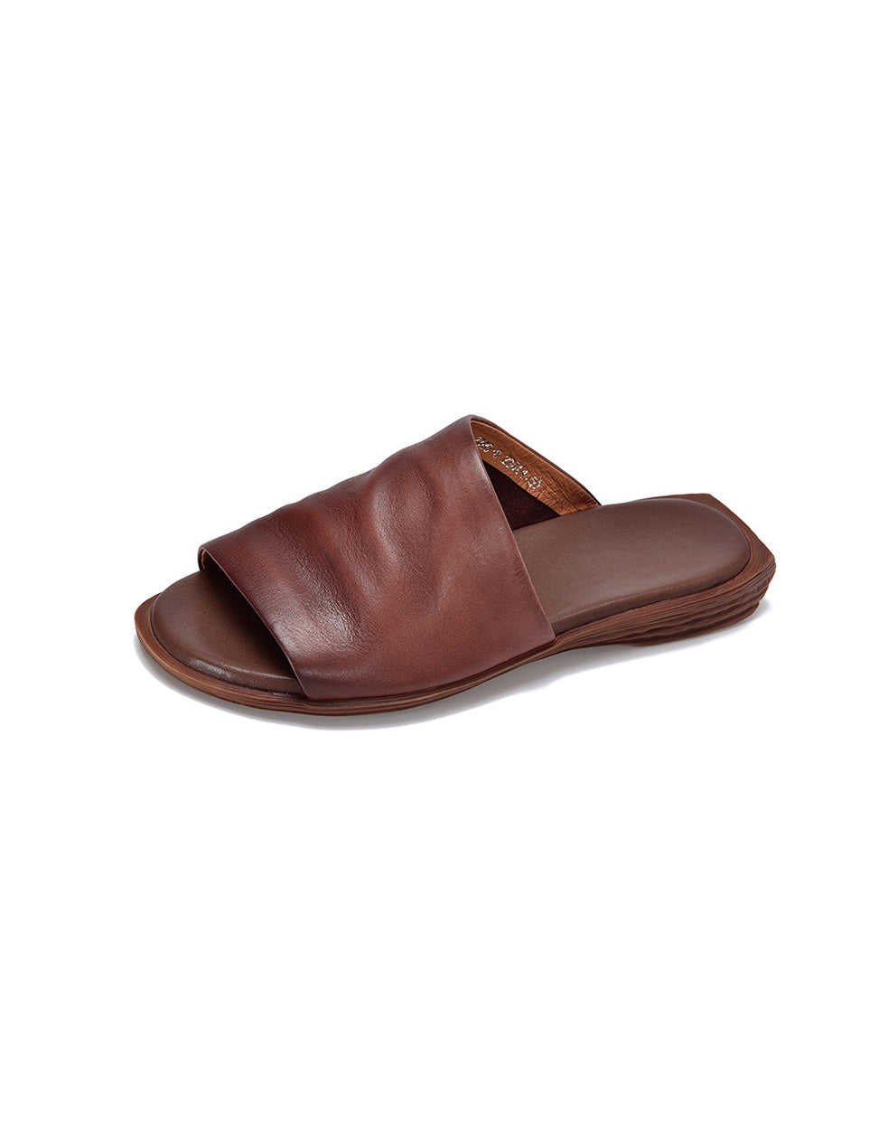 Open Toe Summer Comfortable Leather Slipper Mules — Obiono