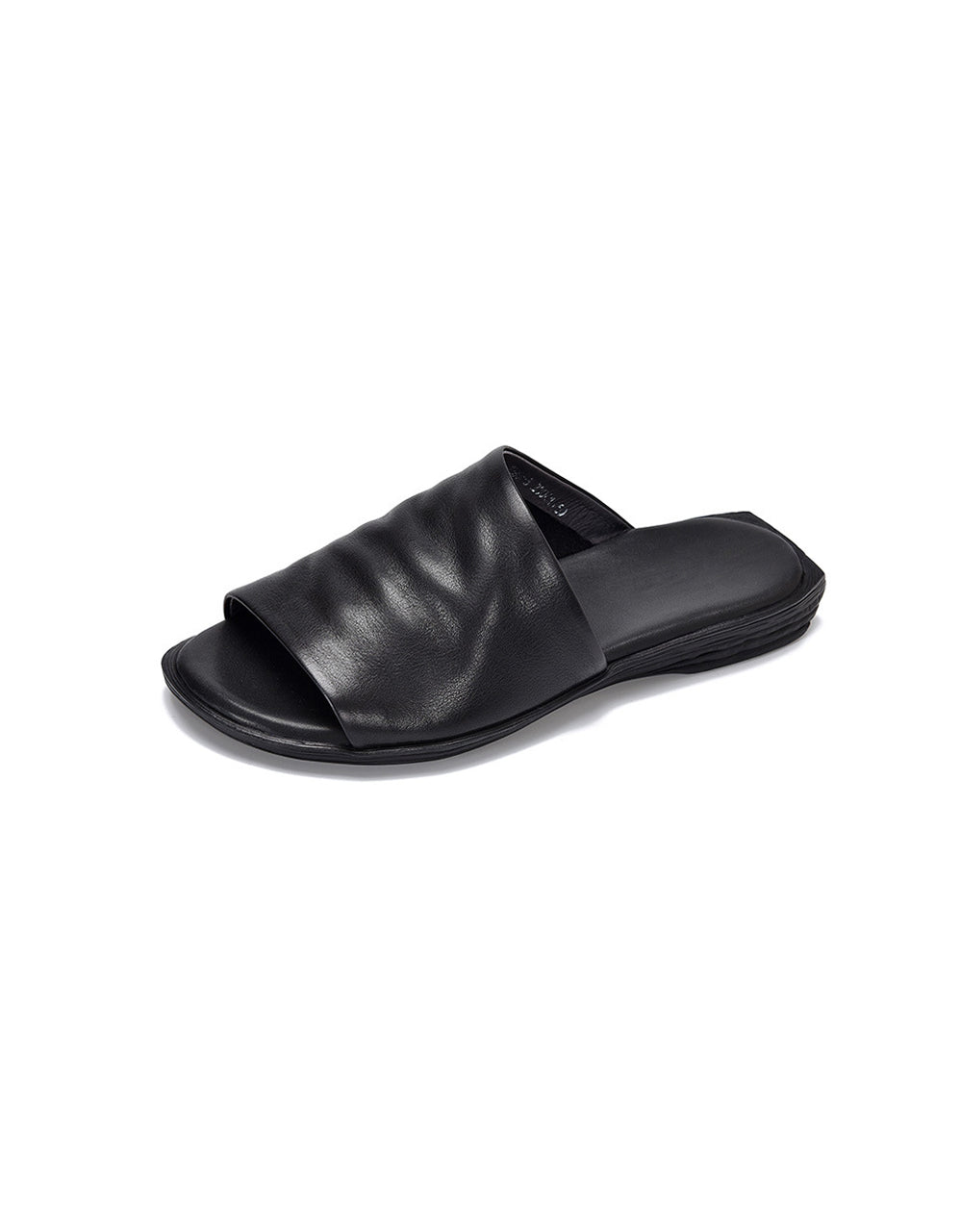 Open Toe Summer Comfortable Leather Slipper Mules — Obiono