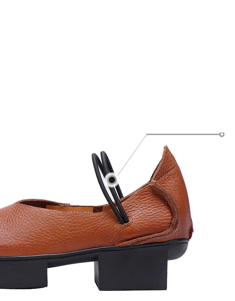 Original Design Square Toe Platform Ethnic Style Shoes — Obiono