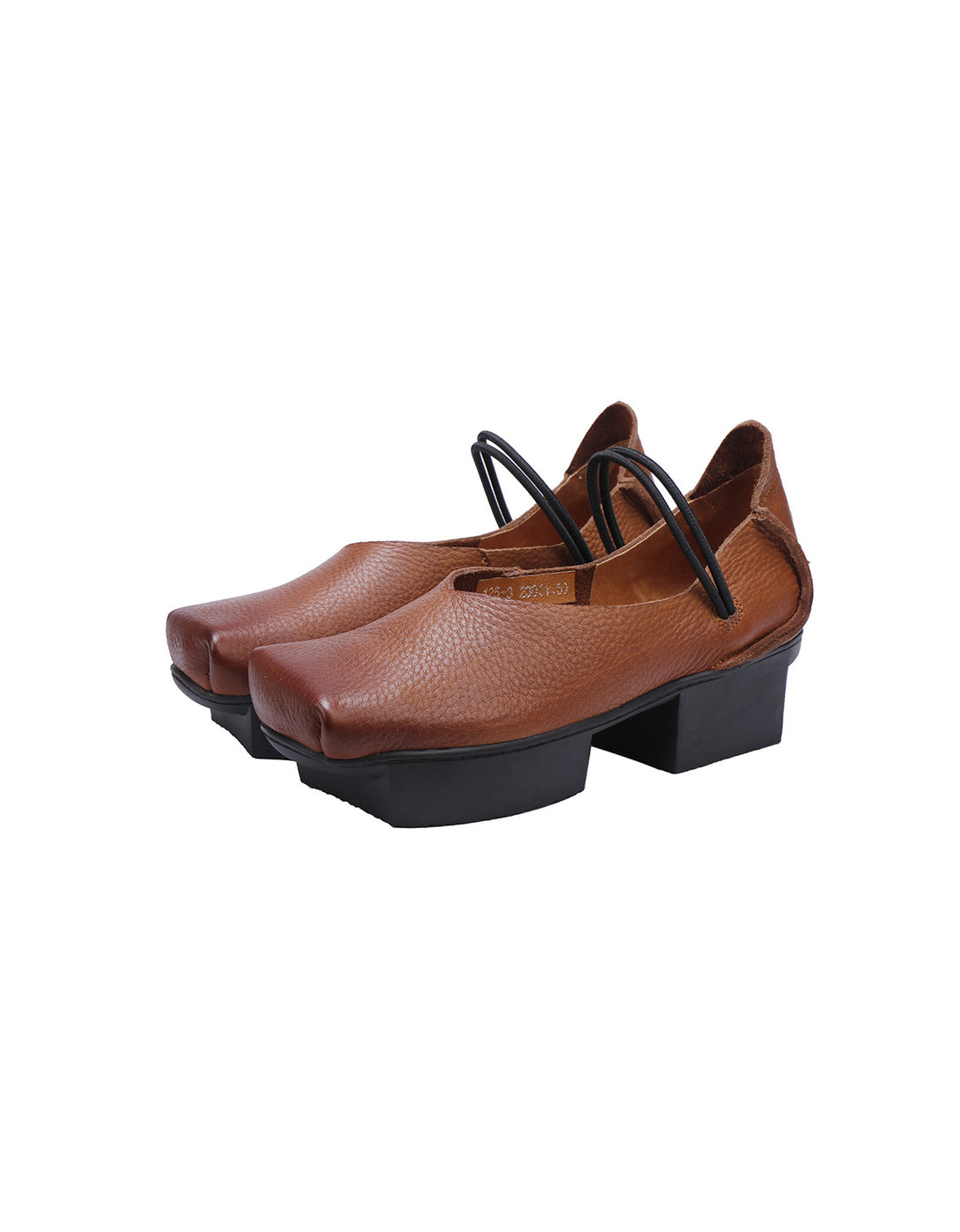 Original Design Square Toe Platform Ethnic Style Shoes — Obiono
