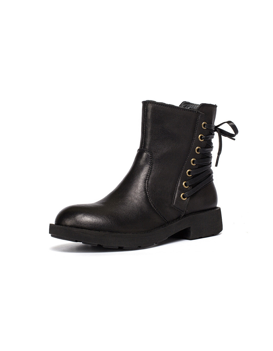 Real Leather Handmade Back Lace up Martin Boots — Obiono