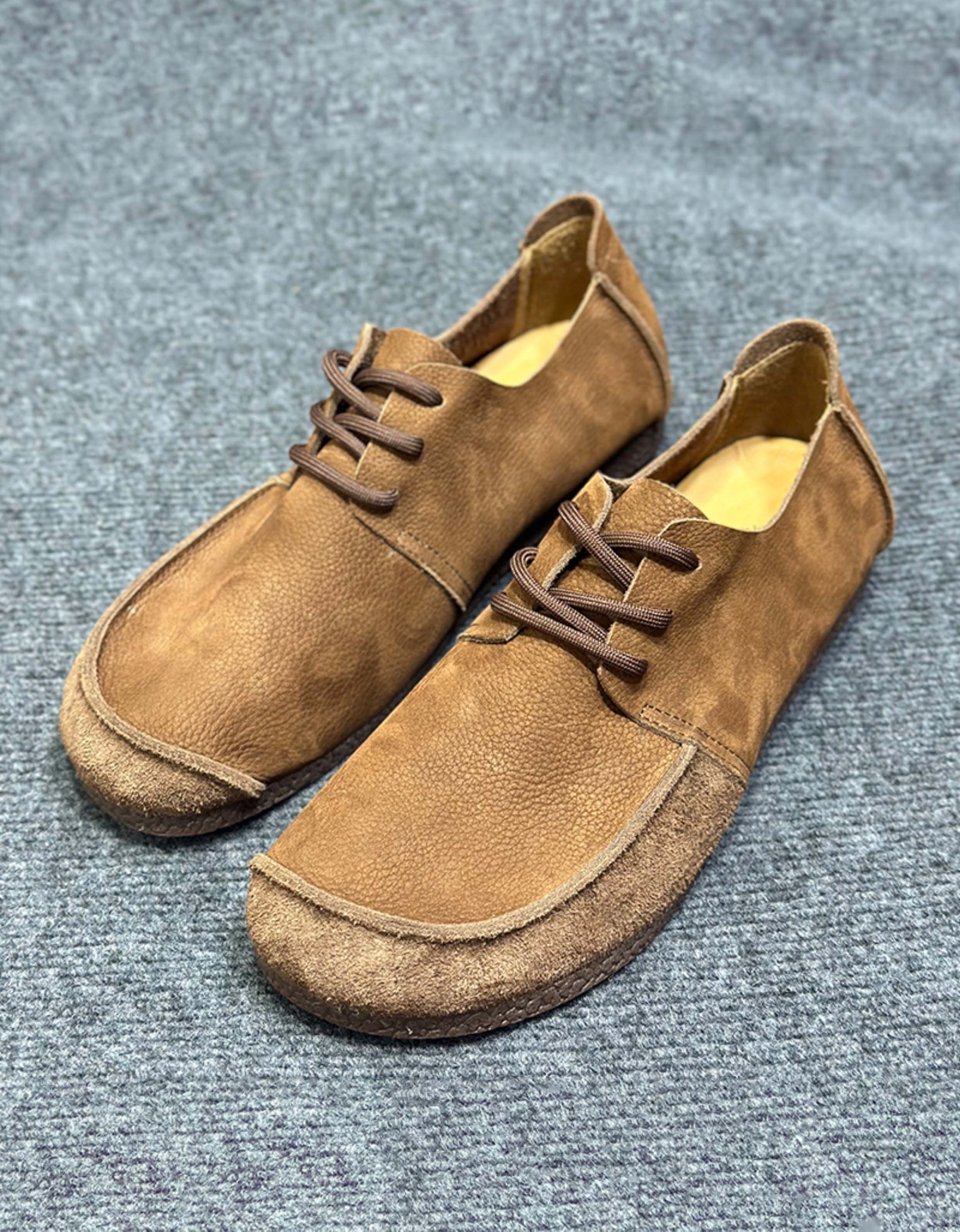 Soft Leather Comfortable Retro Flat Shoes for Men 38-44 — Obiono