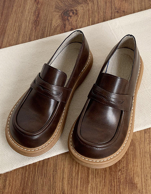 Soft Soles Comfortable Round Toe Box Loafers — Obiono