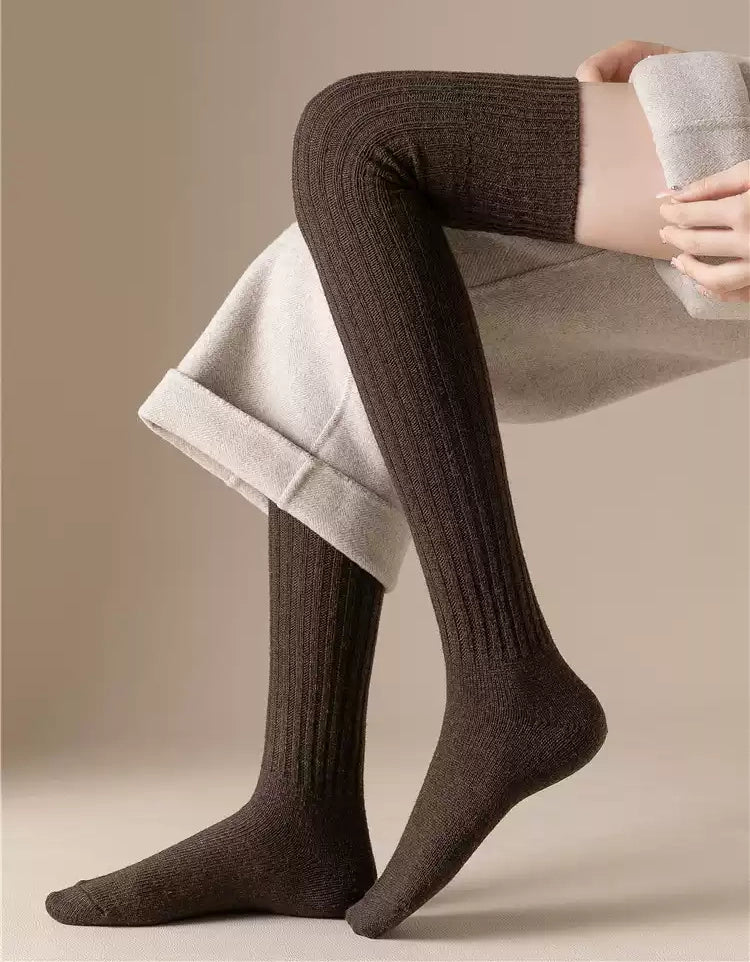 Soft Wool Winter Knee-high Socks — Obiono