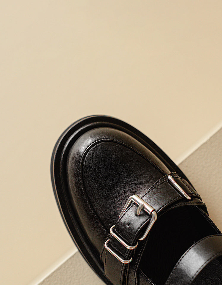 Spring Summer Double-buckles Mary Jane Shoes — Obiono