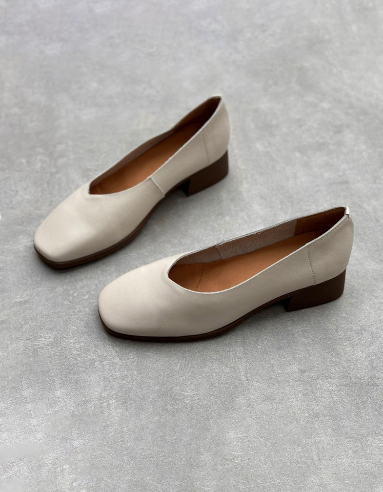 Vintage Elegant Chunky Heels Pumps — Obiono