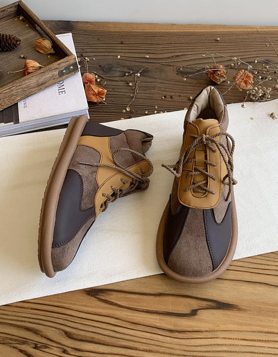 Winter Autumn Comfortable Wide Toe Box Boots — Obiono