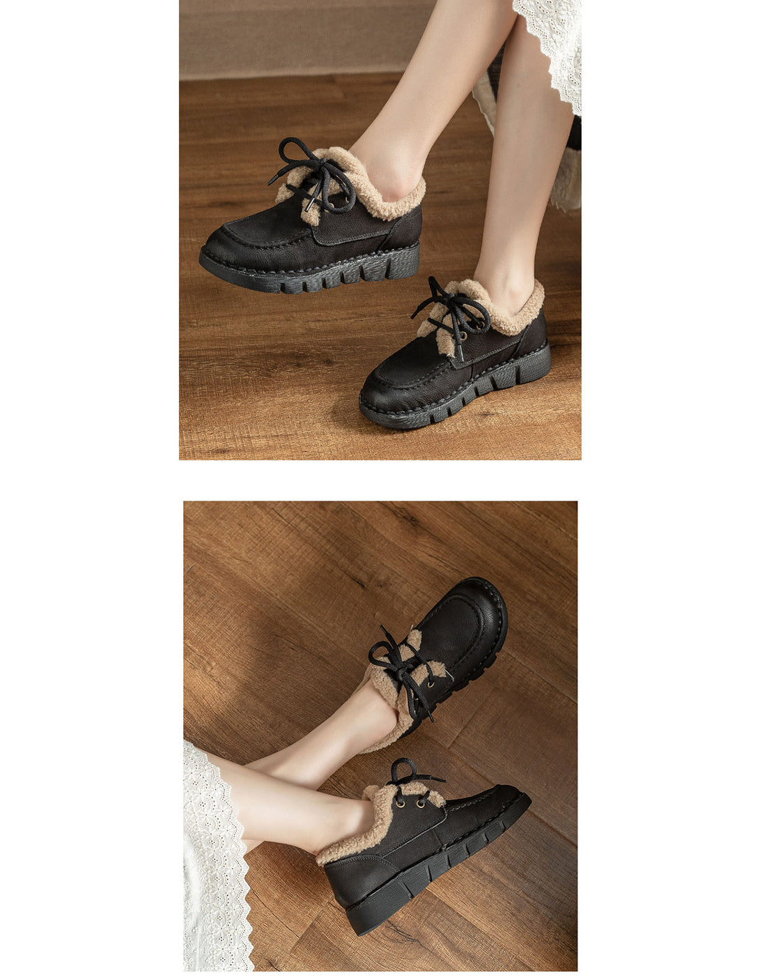 Winter Warm Fleece-lined Round-toe Snow Boots — Obiono