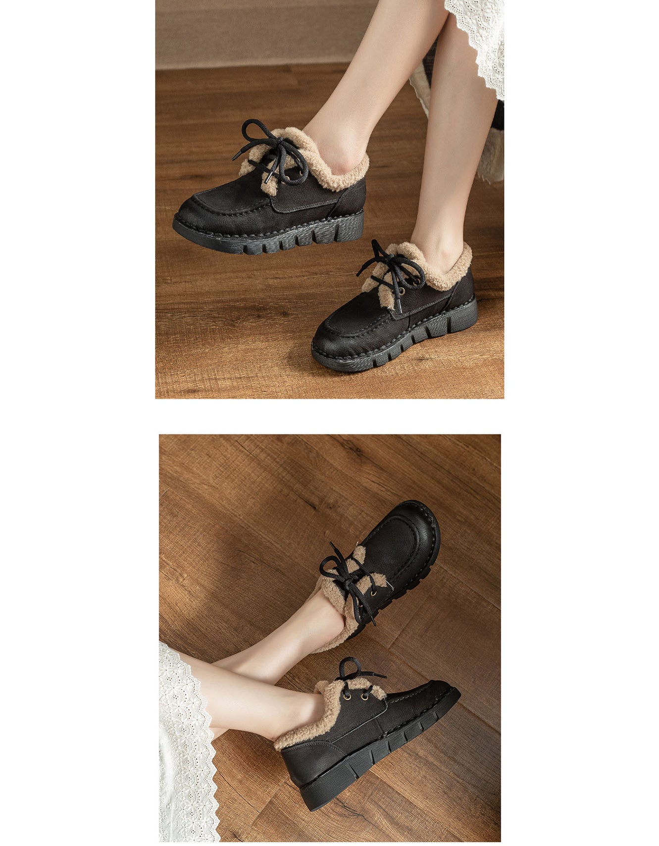 Winter Warm Fleece-lined Round-toe Snow Boots — Obiono