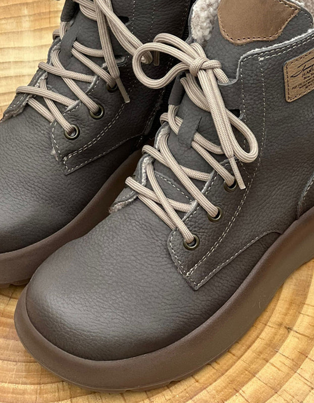 Comfortable Winter Wide Toe Box Boots with Fur — Obiono