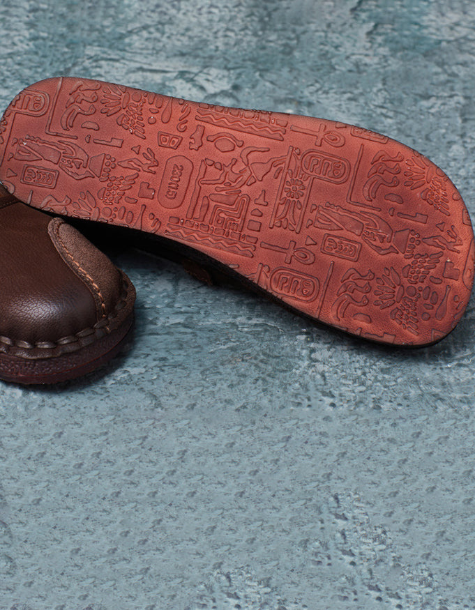 Soft Soles Handmade Retro Flat Walking Shoes — Obiono