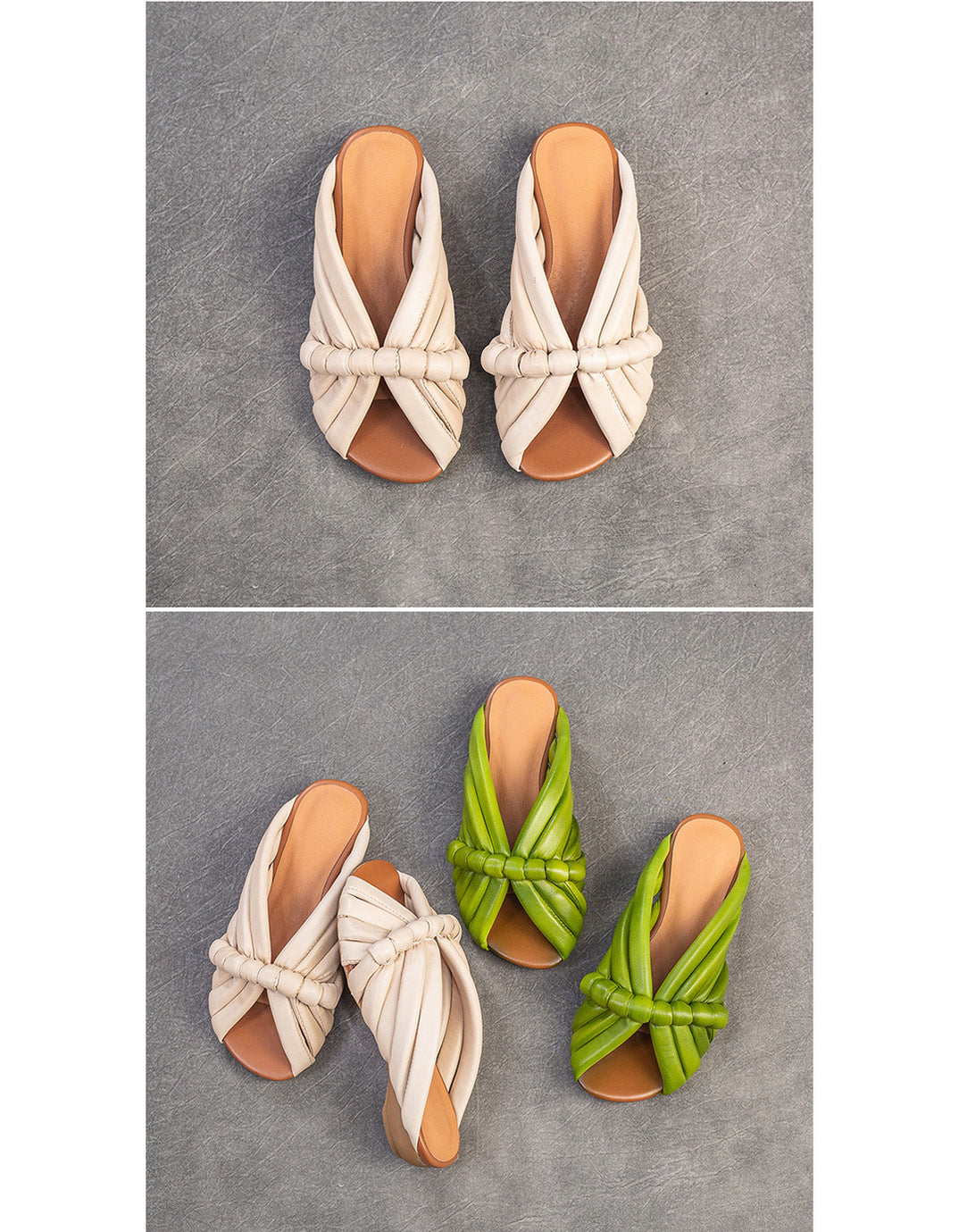 Original Design Fish Toe Fashion Leather Slippers — Obiono