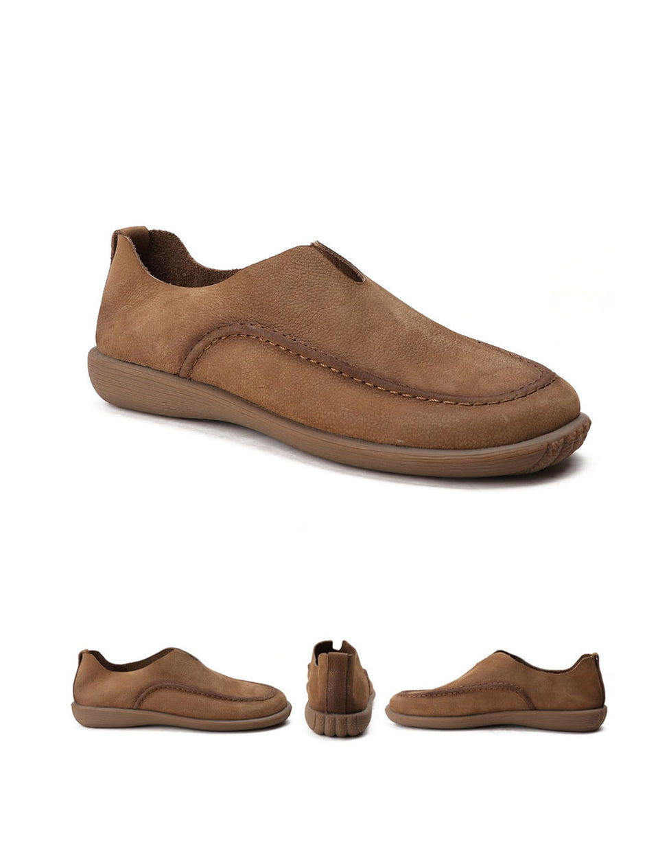 Real Leather Comfortable Soles Flat Shoes for Men 38-44 — Obiono