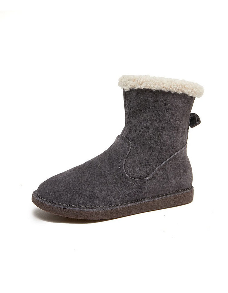 Comfortable Warm Suede Fur Boots for Winter — Obiono