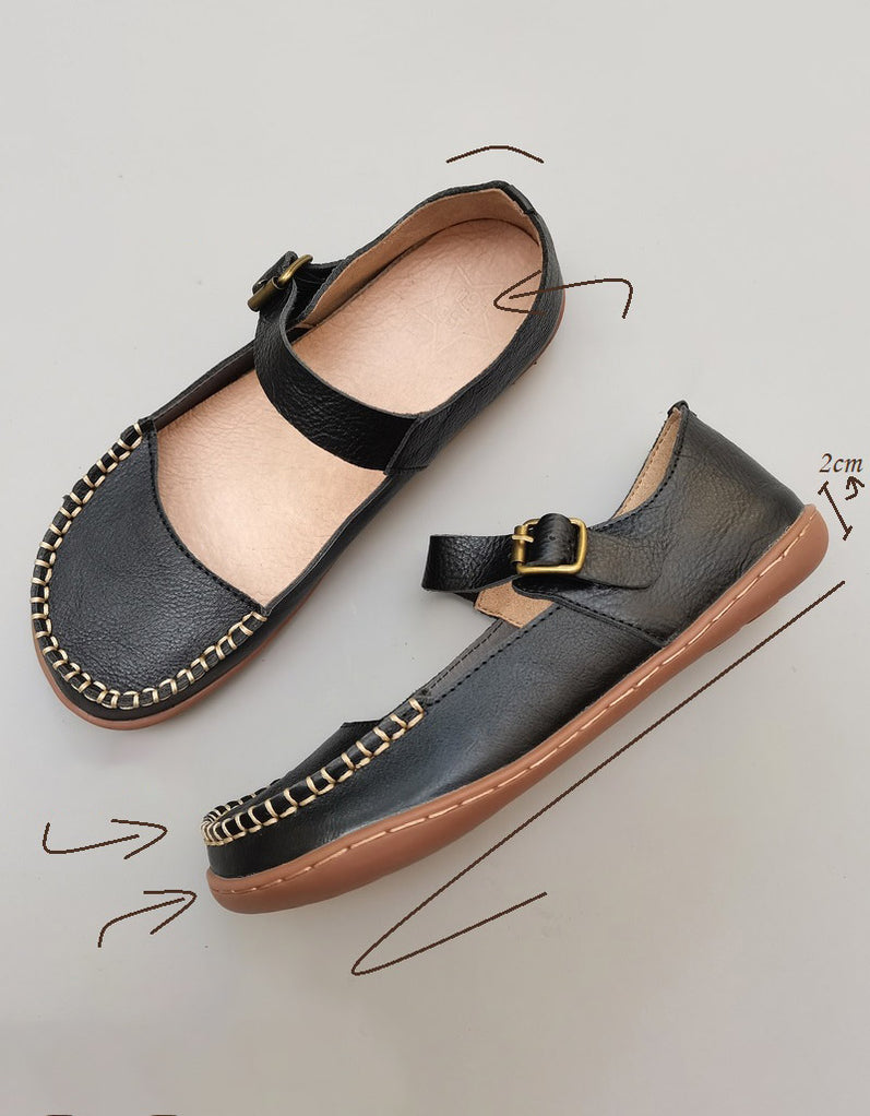 Comfortable Rounded Toe Wide Shoes for Women — Obiono