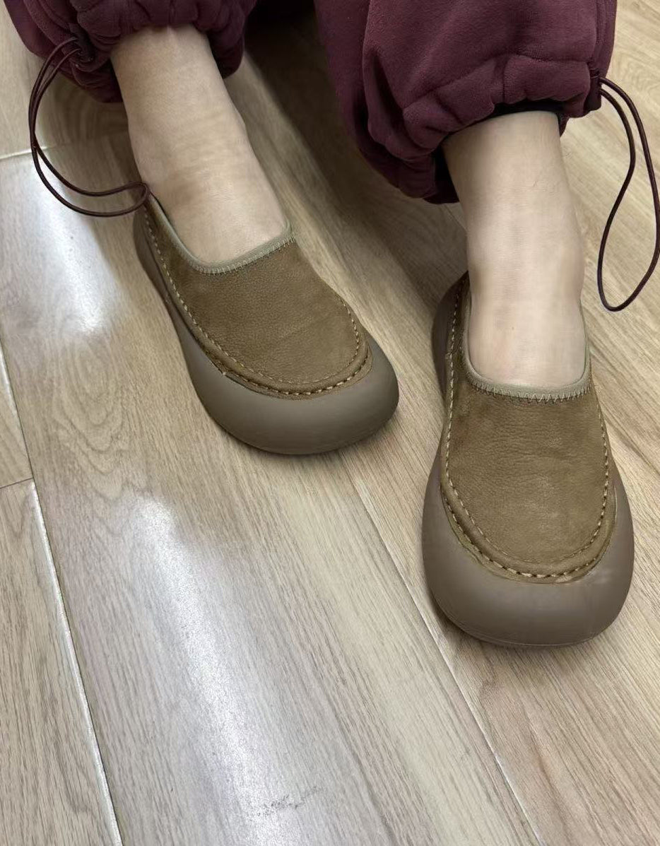 Spring Soft Sole Comfortable Wide Toe Box Flat Shoes — Obiono
