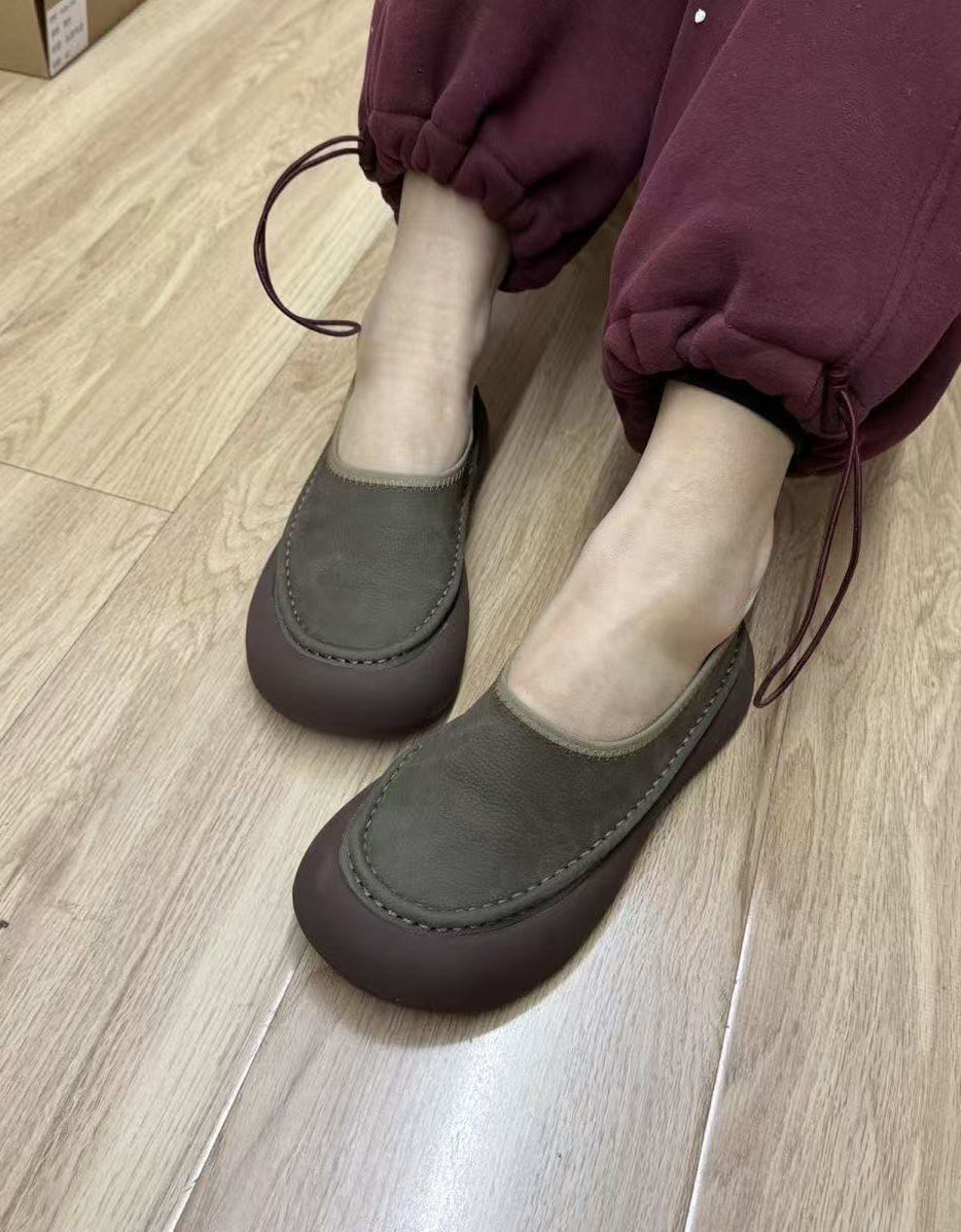 Spring Soft Sole Comfortable Wide Toe Box Flat Shoes — Obiono
