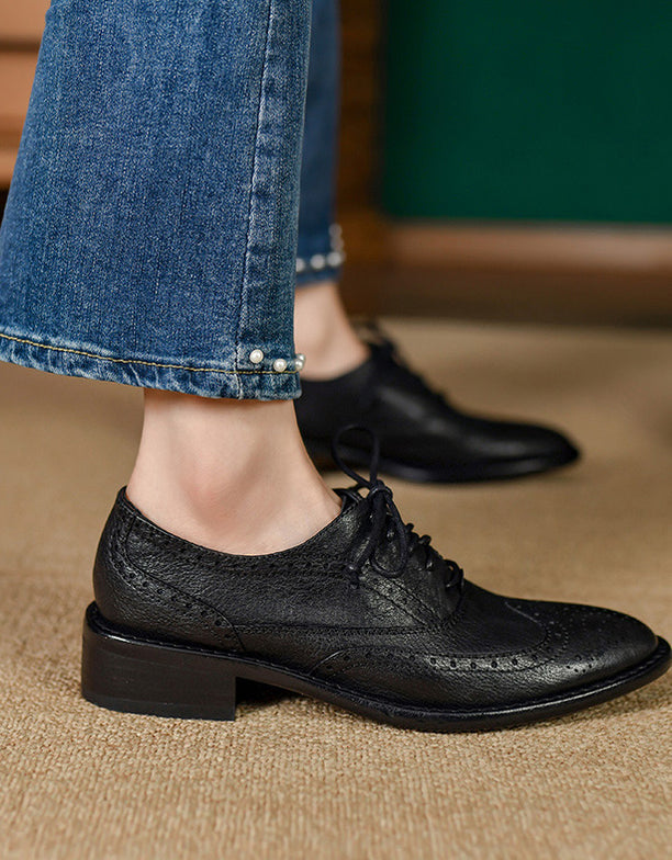 Handmade British Style Vintage Oxford Shoes — Obiono