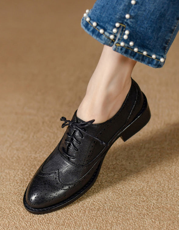 Handmade British Style Vintage Oxford Shoes — Obiono