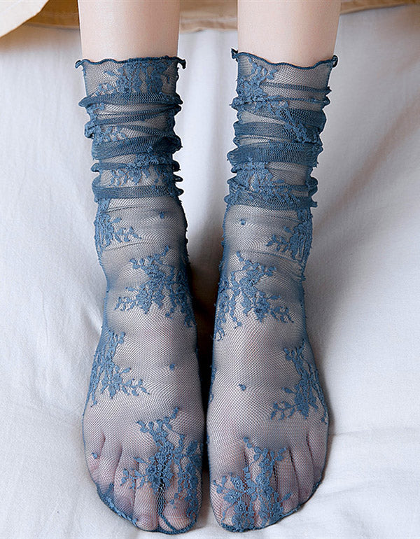 3 Pairs Vintage Women's Lace Socks — Obiono