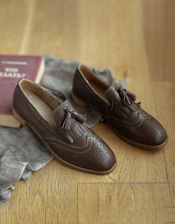 British Style Fashion Handmade Leather Oxford Shoes — Obiono
