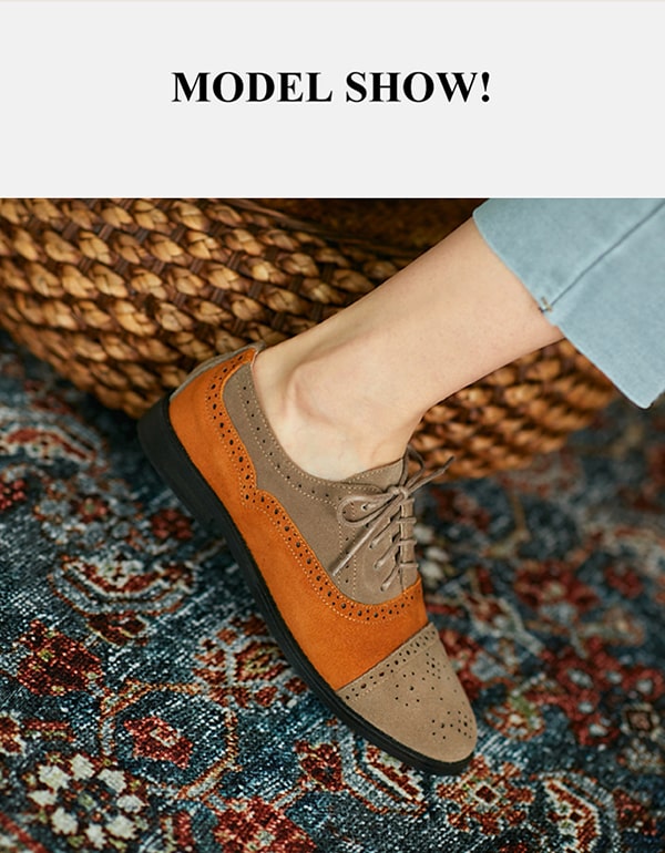 Brock Carved Suede Leather British Oxford Shoes — Obiono