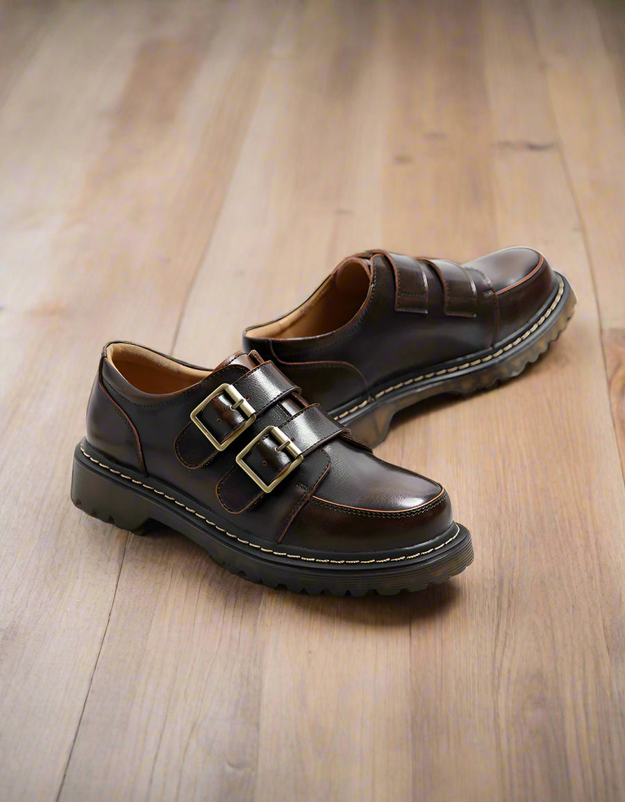 Double Buckle Front Mary Jane Shoes 34-41 — Obiono