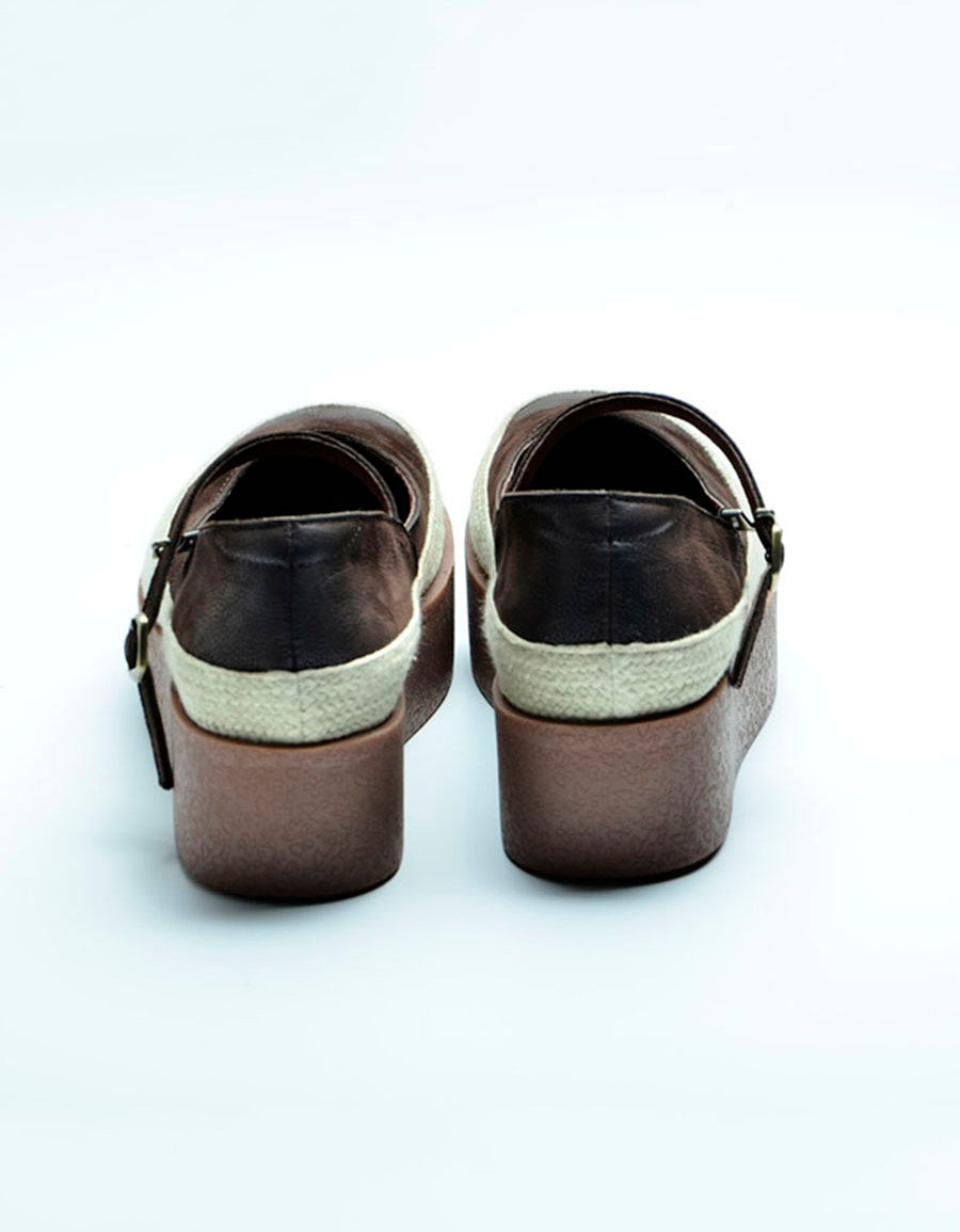 Handmade Leather Waterproof Platform Spring Shoes — Obiono