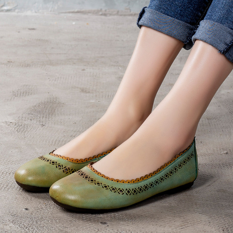 Handmade Flats Pumps — Obiono