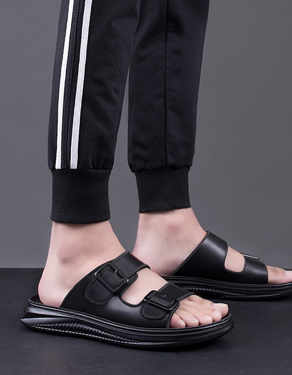 Men's Summer Buckle Beach Slippers — Obiono