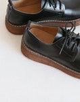 Wide Toe Box Lace-up Work Shoes Spring — Obiono