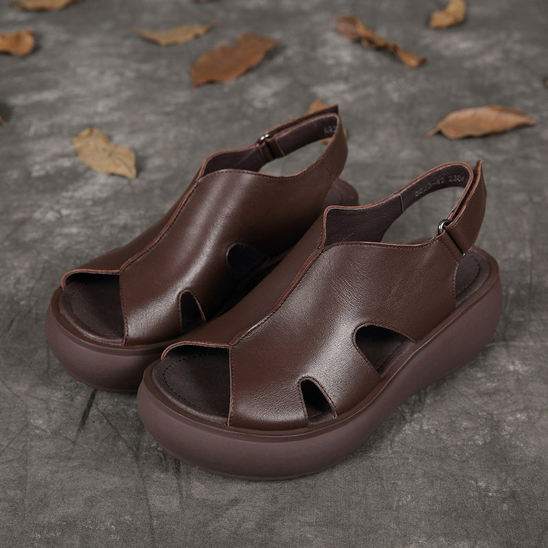 Platform Fish Toe Summer Sandals | Gift Shoes — Obiono