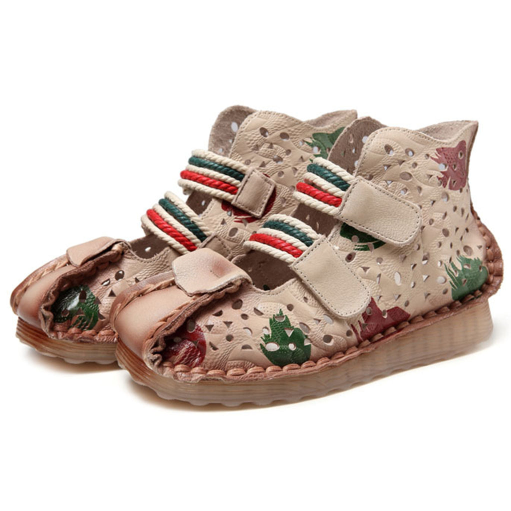 Handmade Soft Leather Comfortable Retro Shoes — Obiono