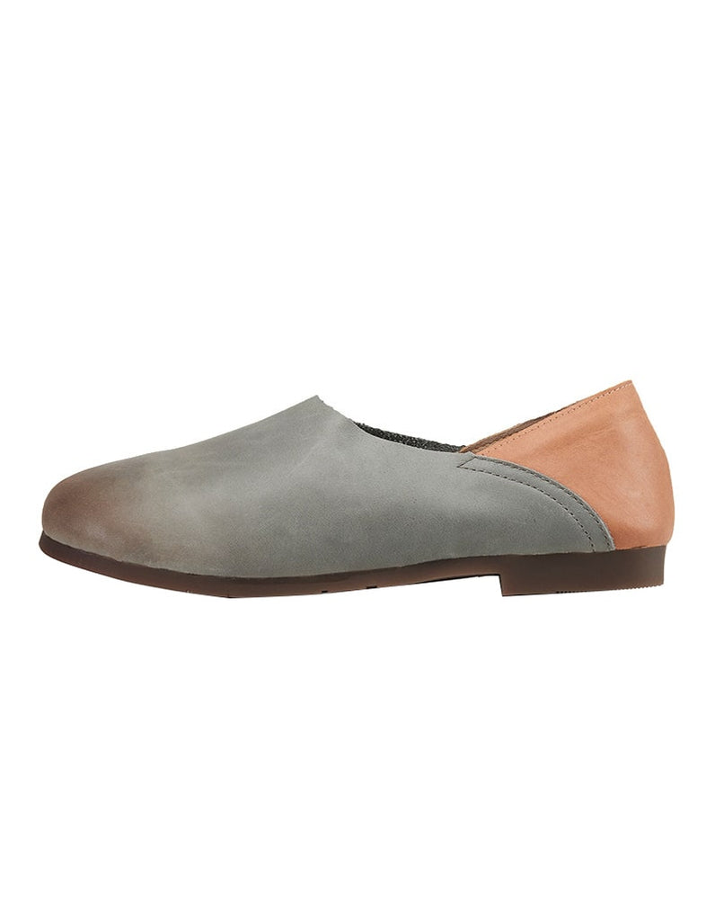 Spring Leather Shoes 2020 Round Head — Obiono