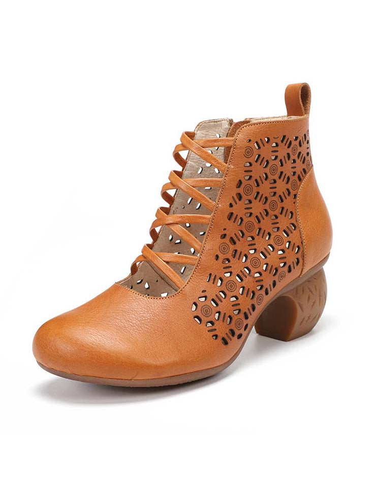 Vintage Handmade Roman Fashion Chunky Boots — Obiono