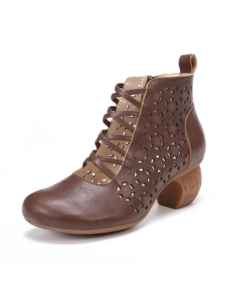 Vintage Handmade Roman Fashion Chunky Boots — Obiono