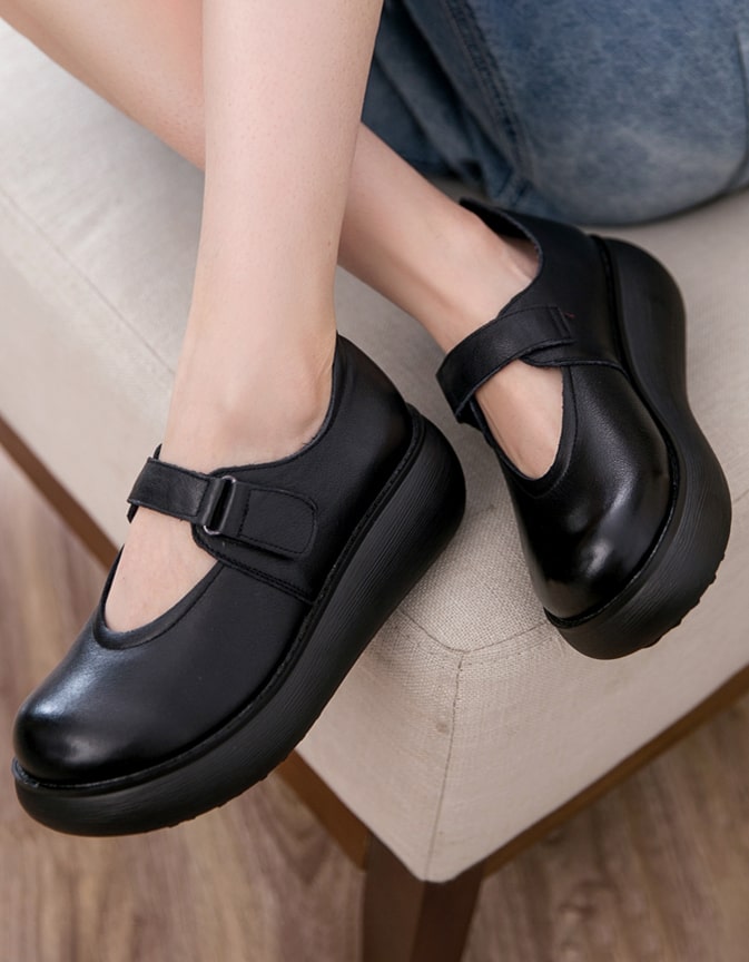 Waterproof Spring Retro Leather Shoes 2020 — Obiono