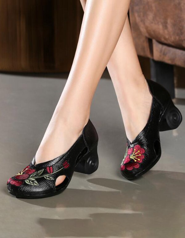 Women's Handmade Embroidery Ethnic Shoes — Obiono