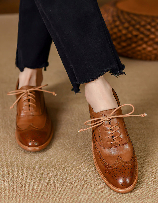 Handmade British Style Vintage Oxford Shoes — Obiono